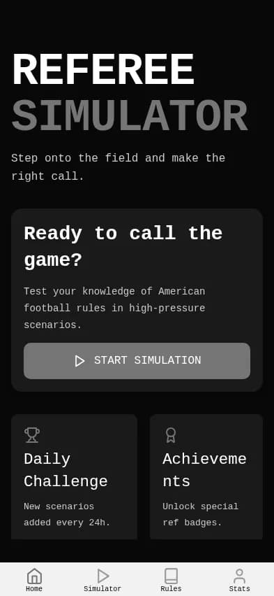 Referee Simulator