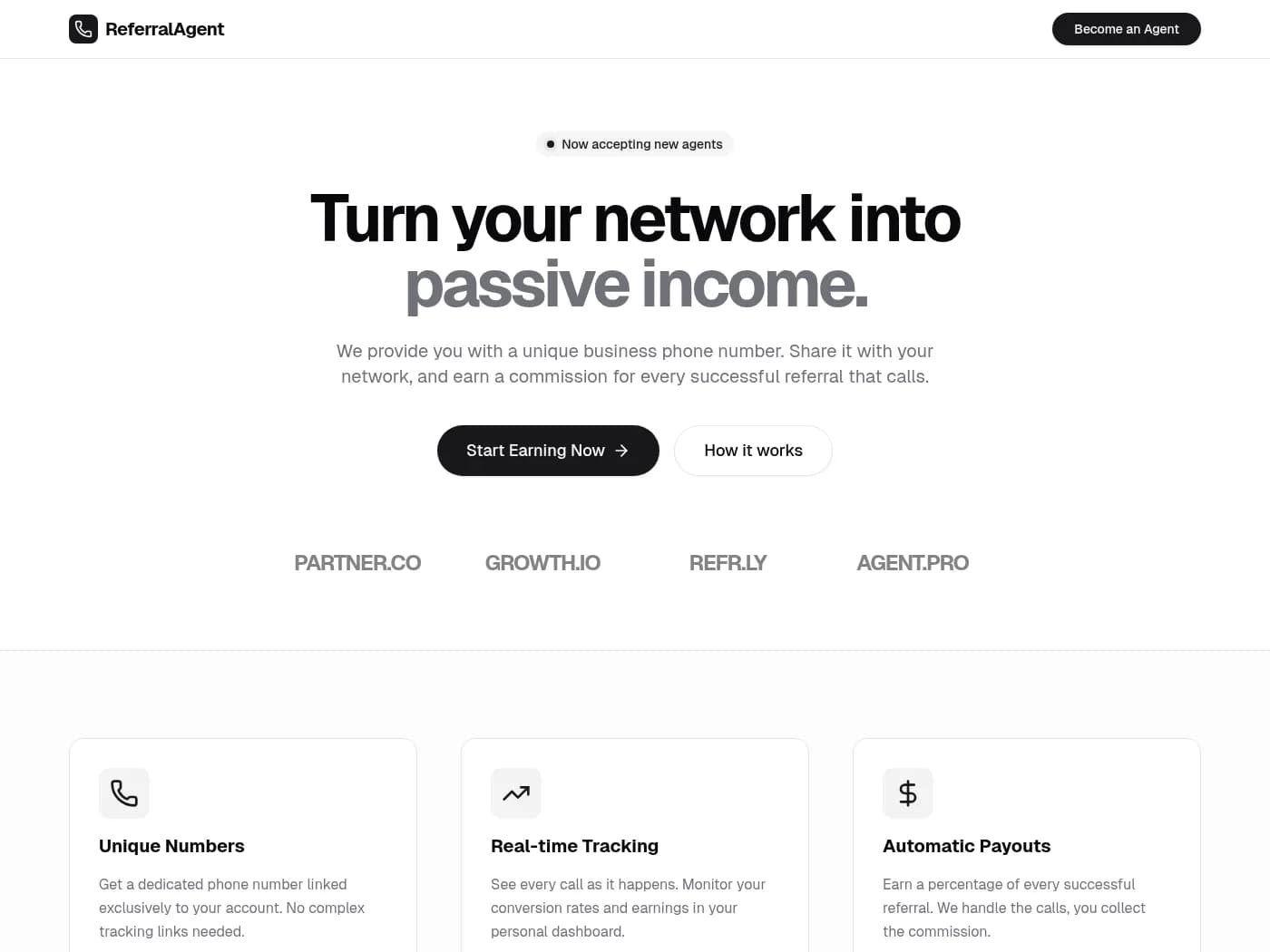 Referral Agent Tracker