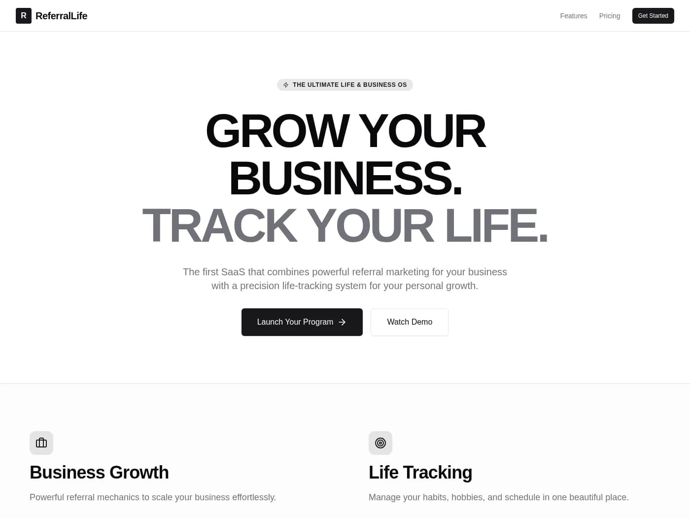 ReferralLife Platform