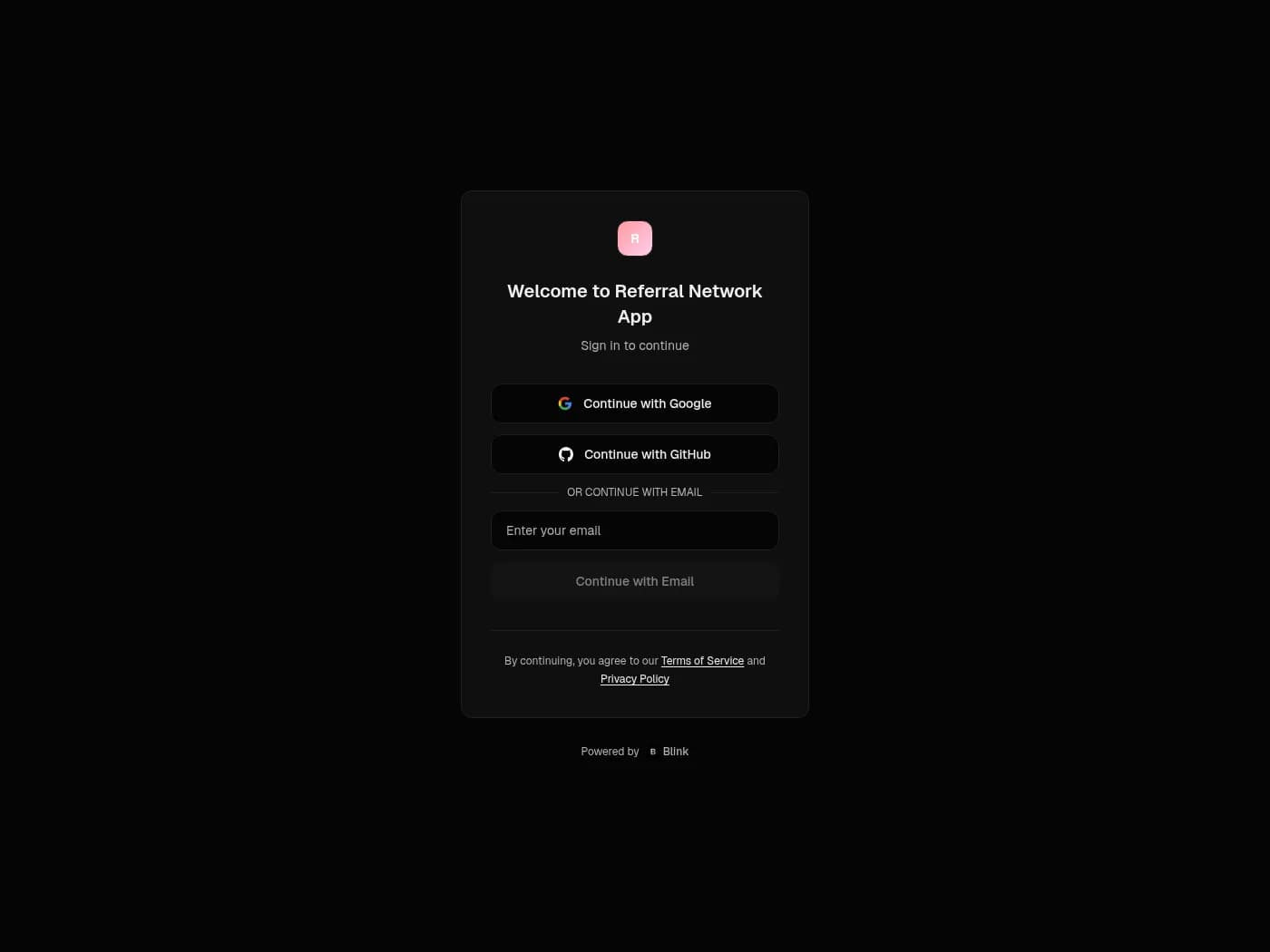 Referral Network App