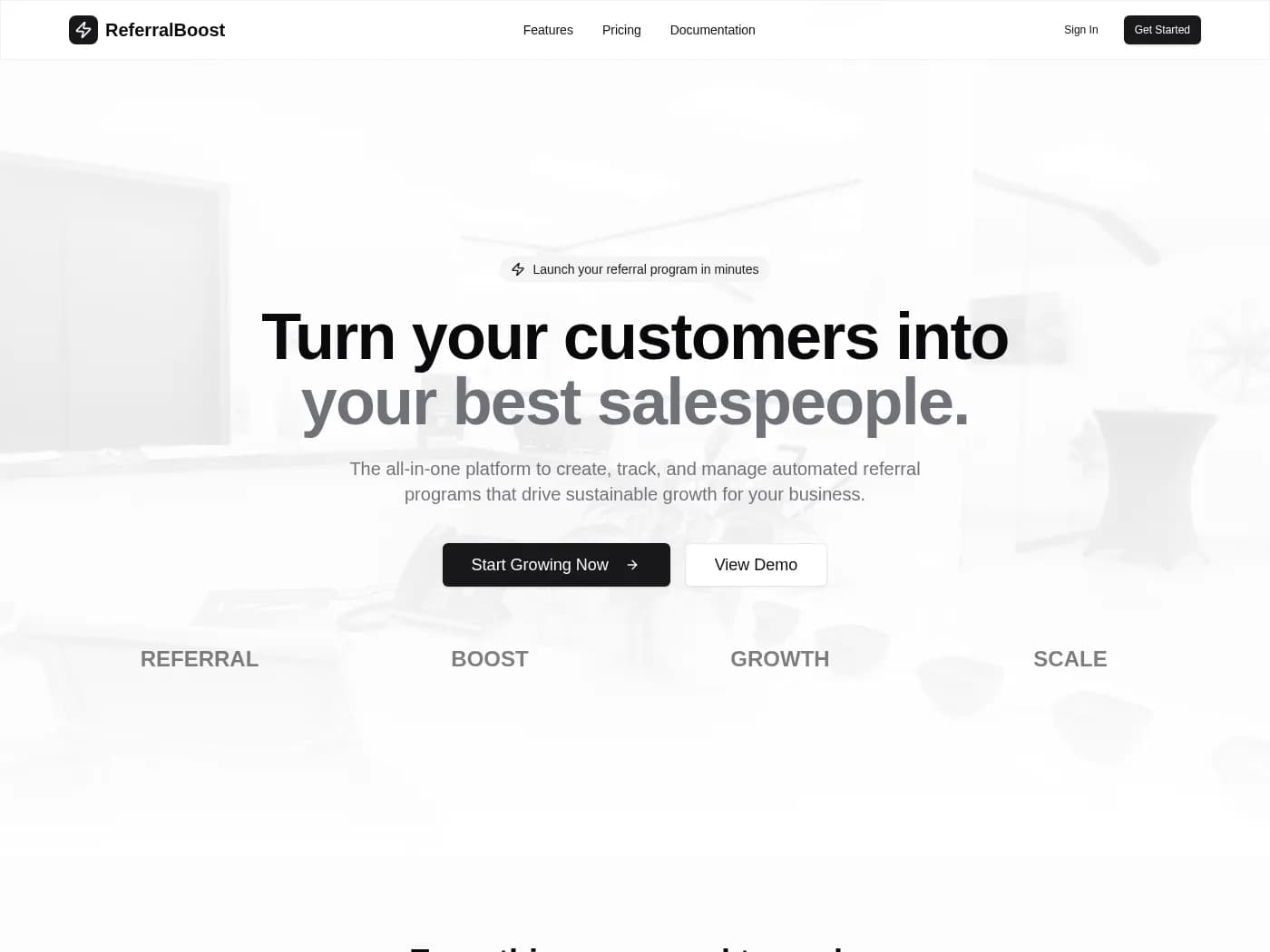ReferralBoost Platform