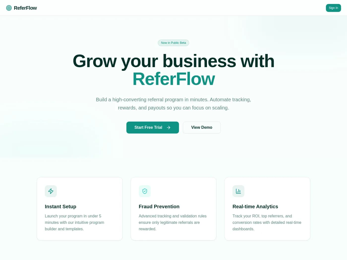 ReferFlow Platform