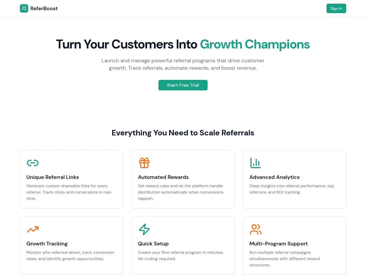 ReferBoost Platform