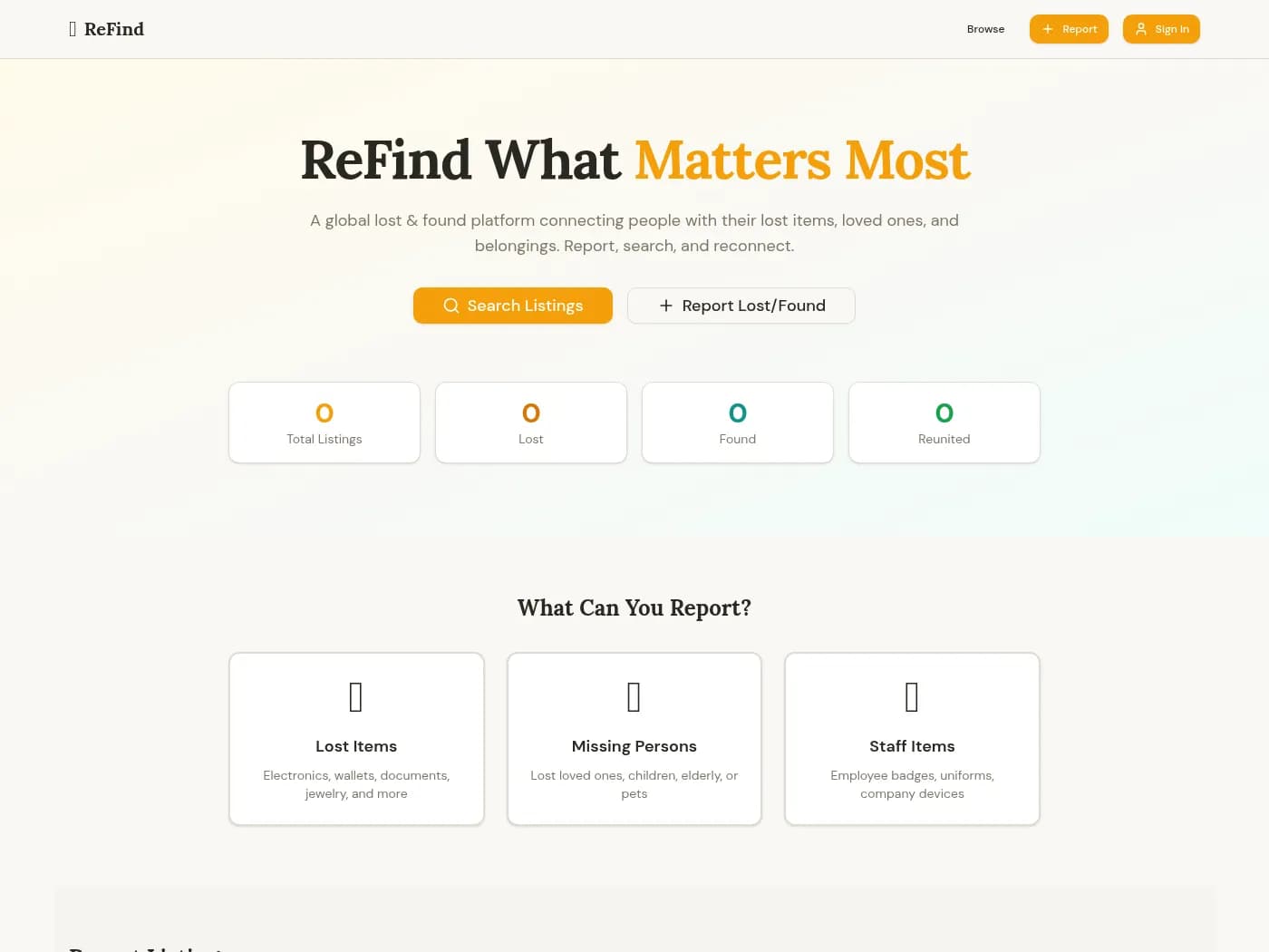 ReFind Global Lost & Found