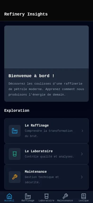 Refinery Insights App