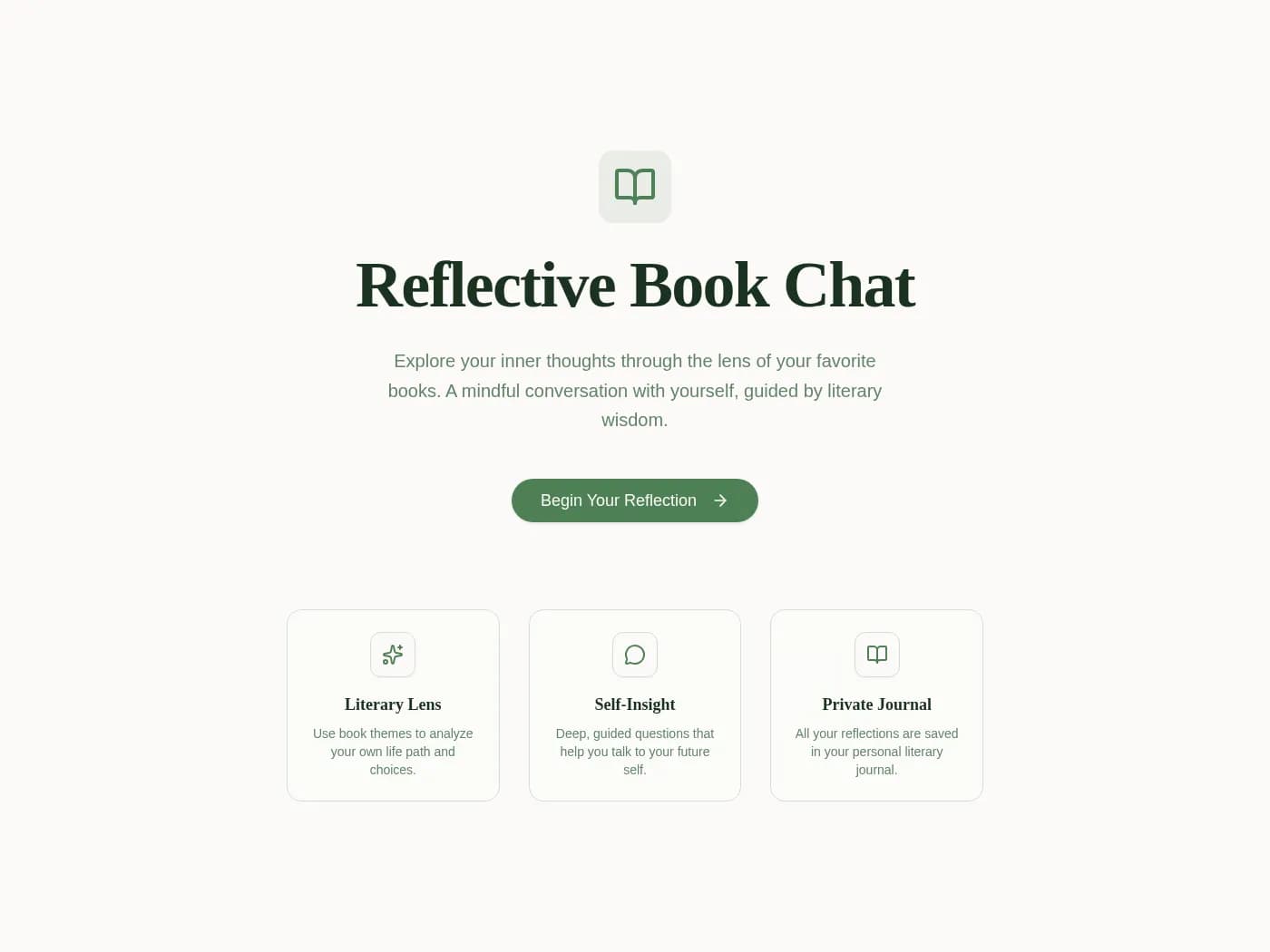 Reflective Book Chat