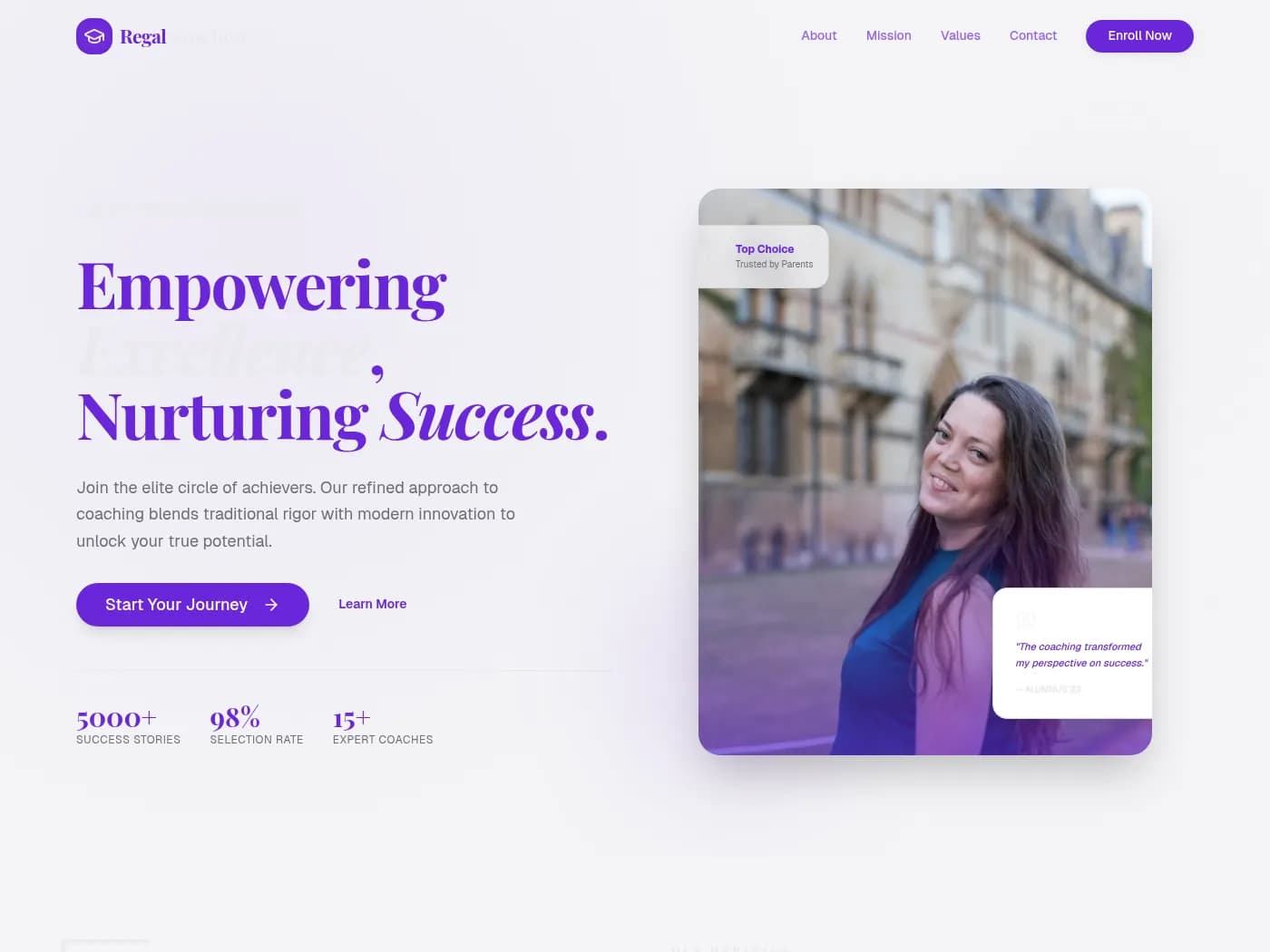 Regal Coaching Website