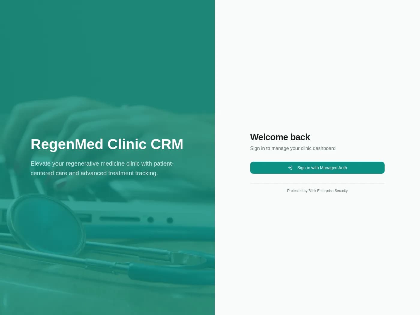 RegenMed Clinic CRM