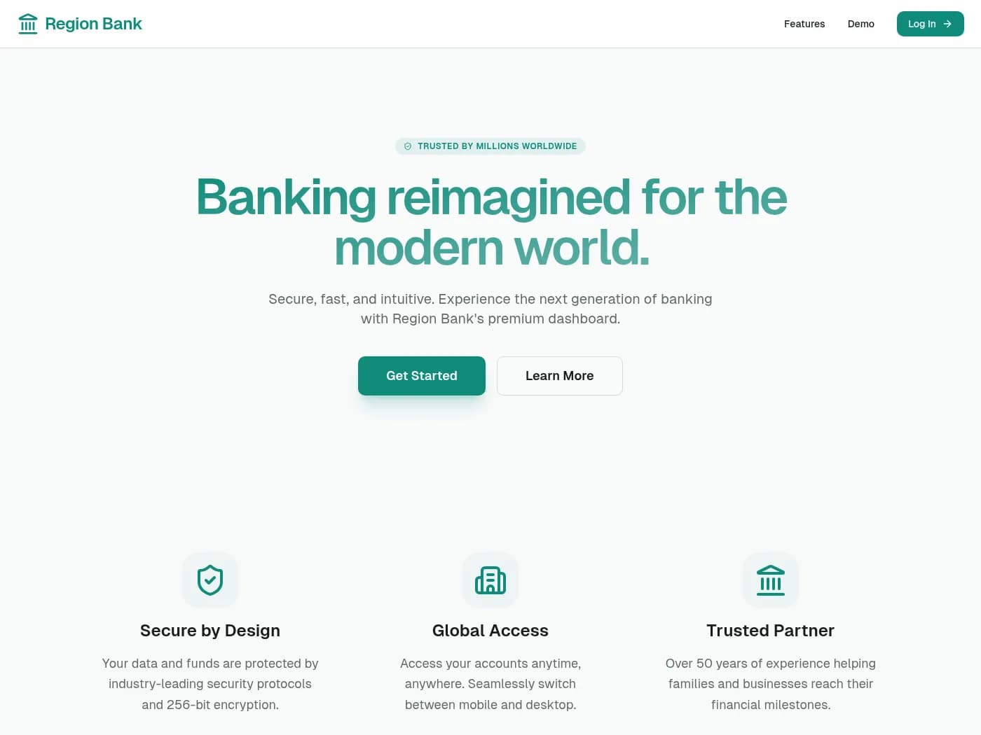 Region Bank Dashboard