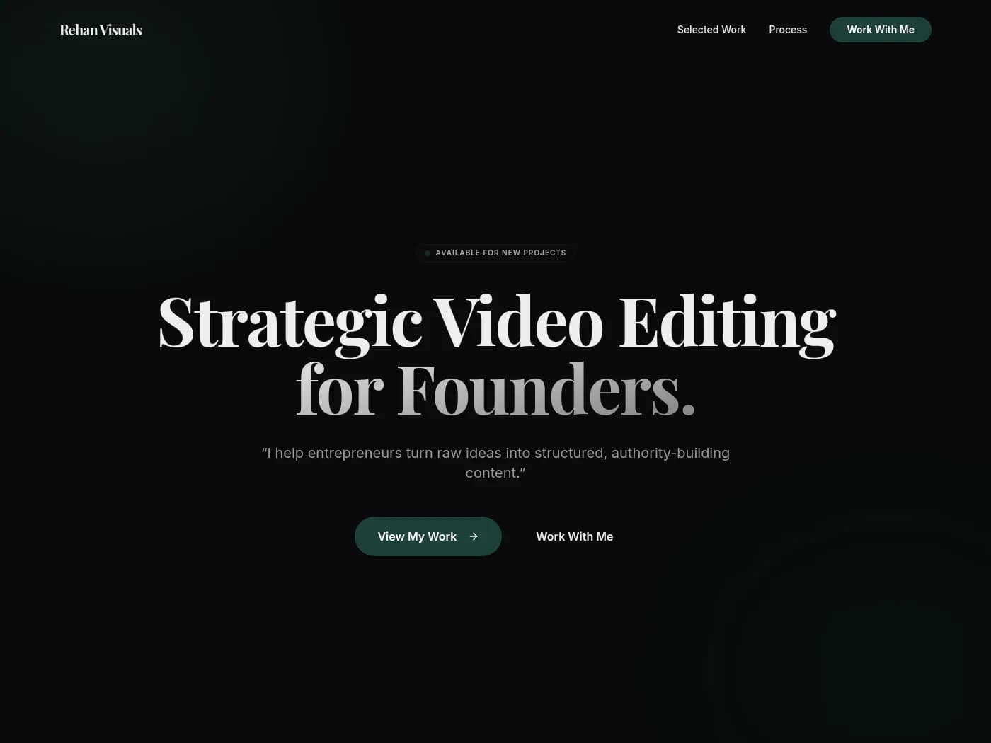 Rehan Visuals Site