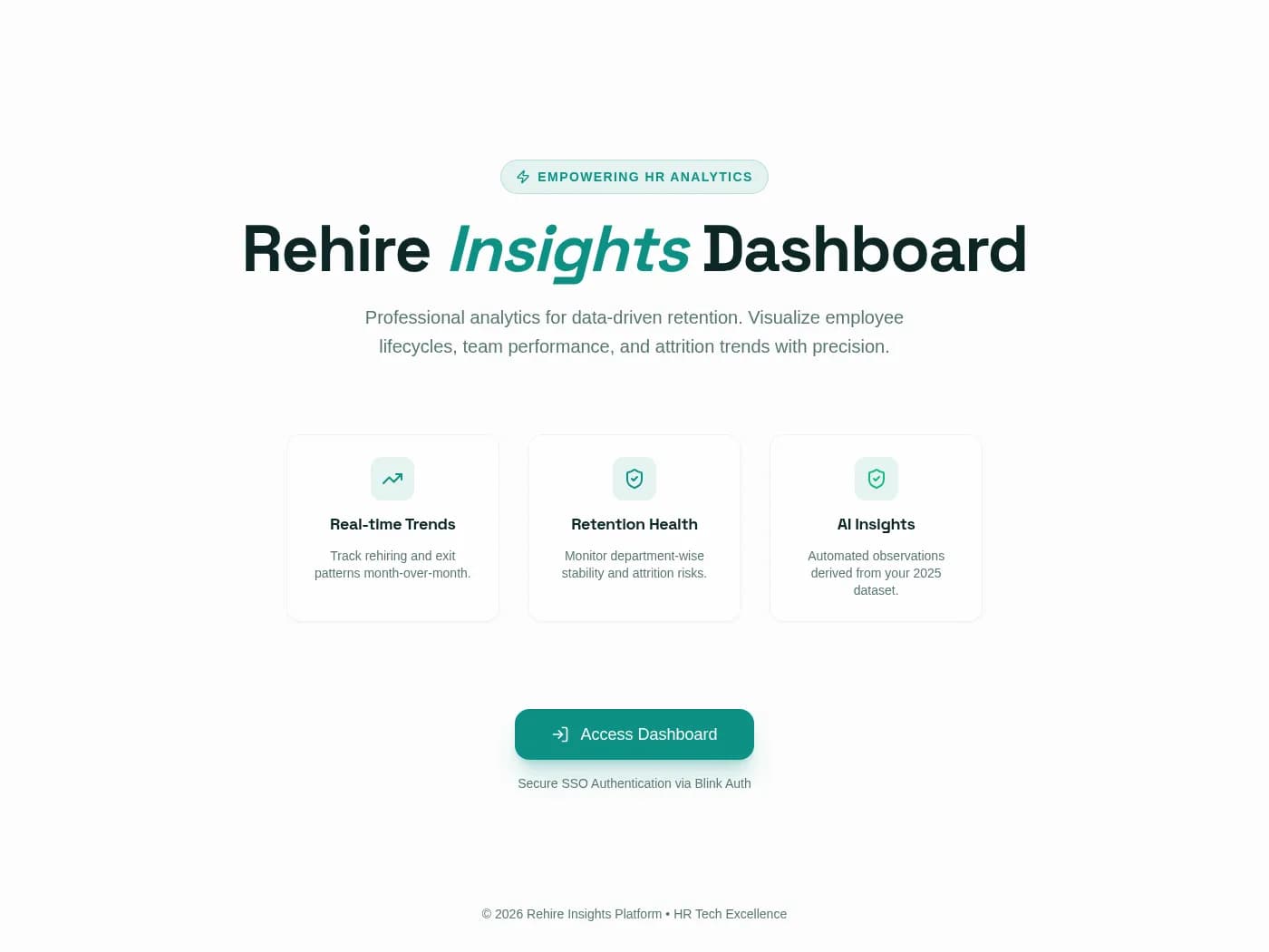 Rehire Insights Dashboard