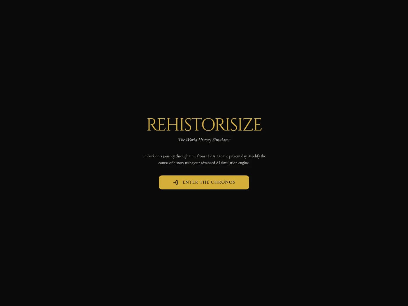 Rehistorisize World Simulator