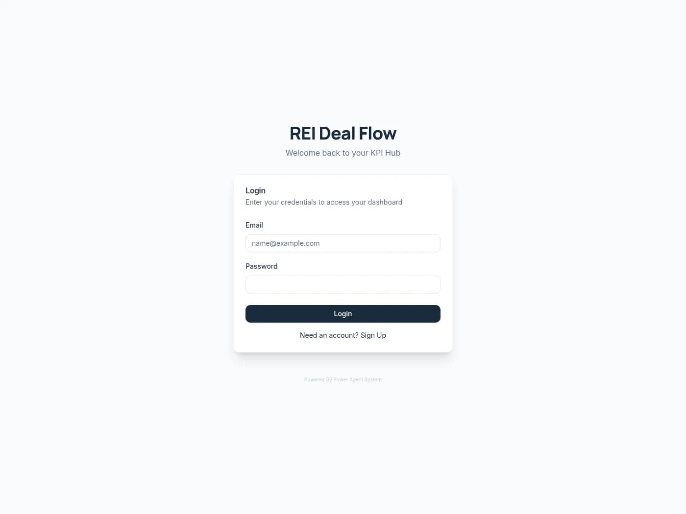 REI Deal Flow KPI Hub