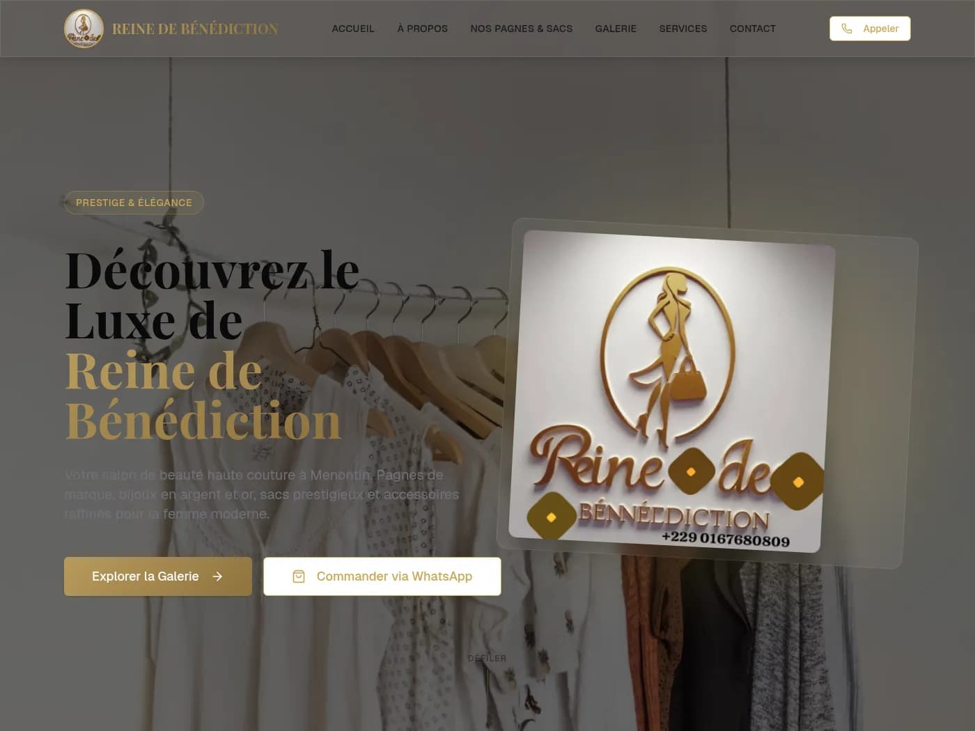 Reine de Bénédiction Web