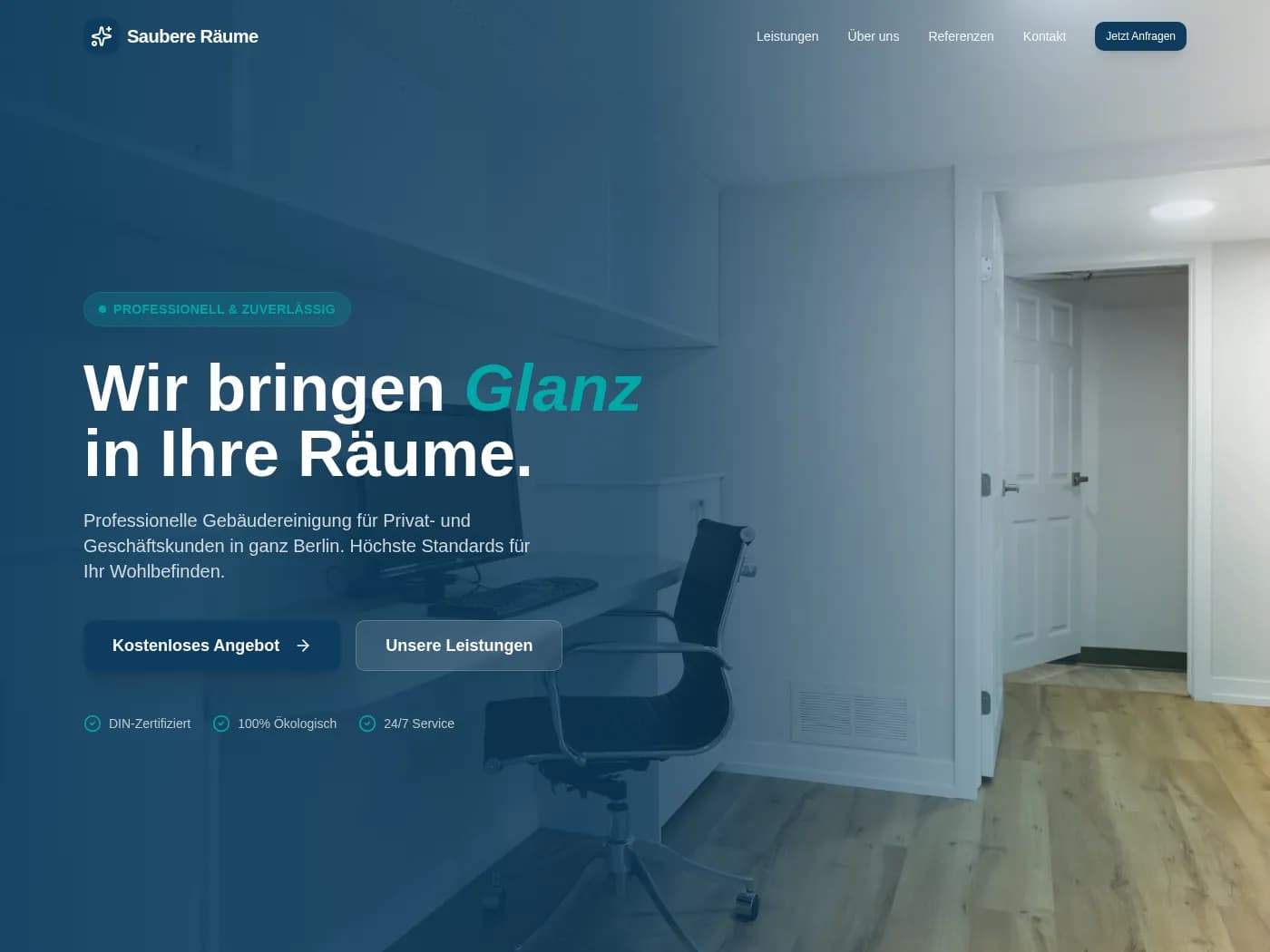 Saubere Räume Web