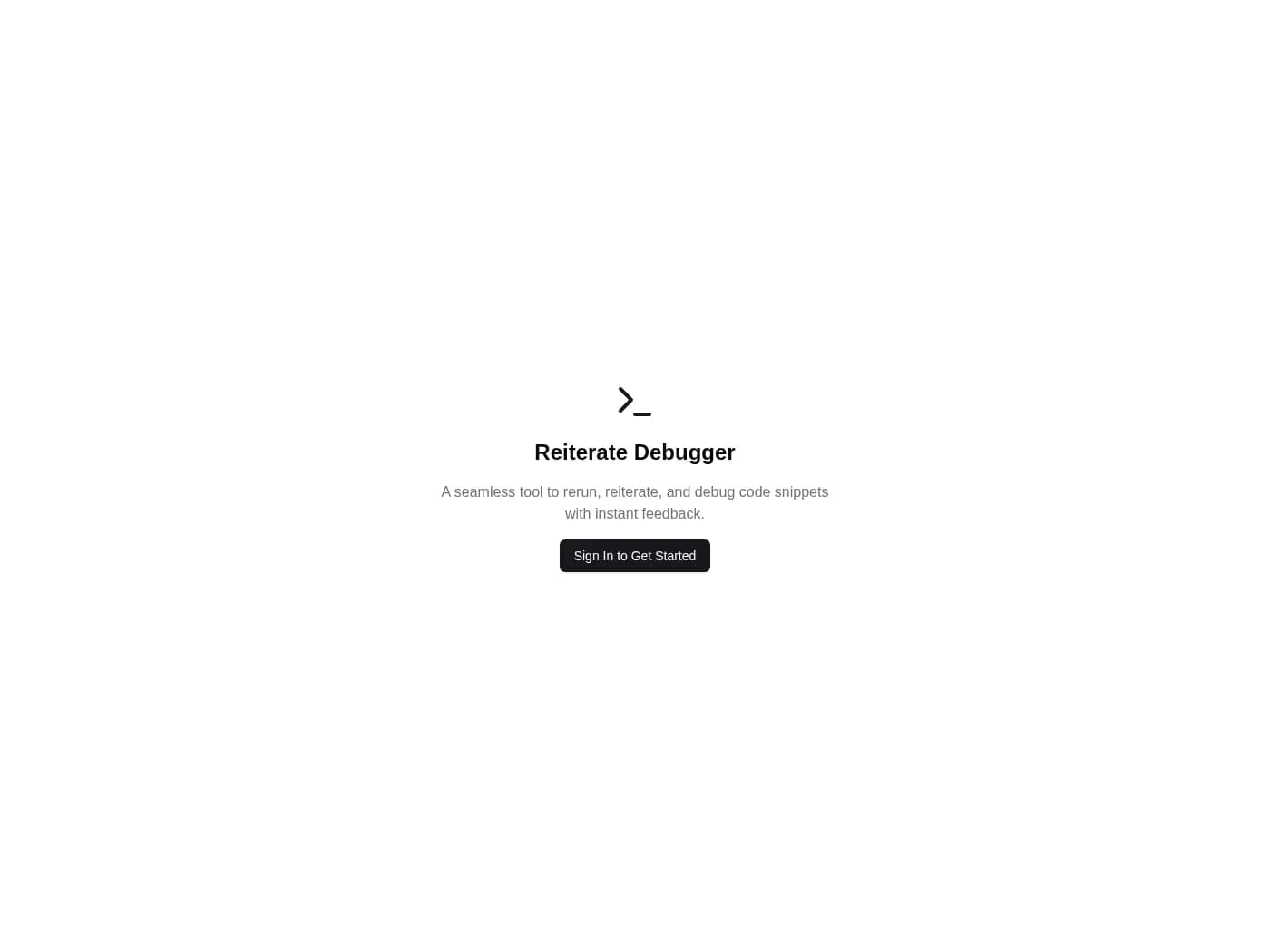 Reiterate Debugger