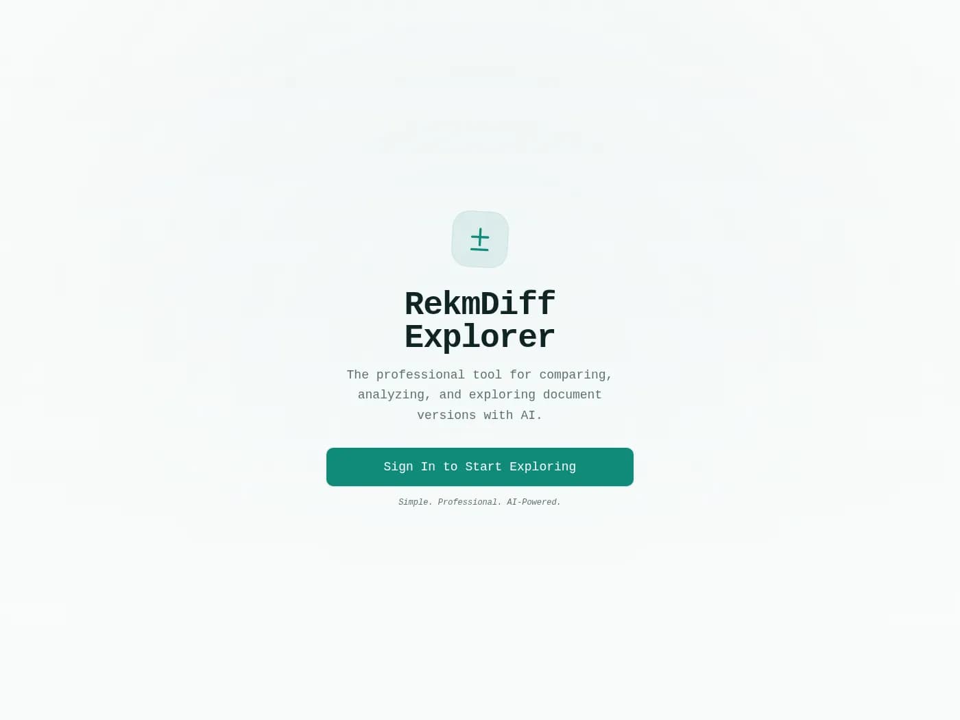 RekmDiff Explorer