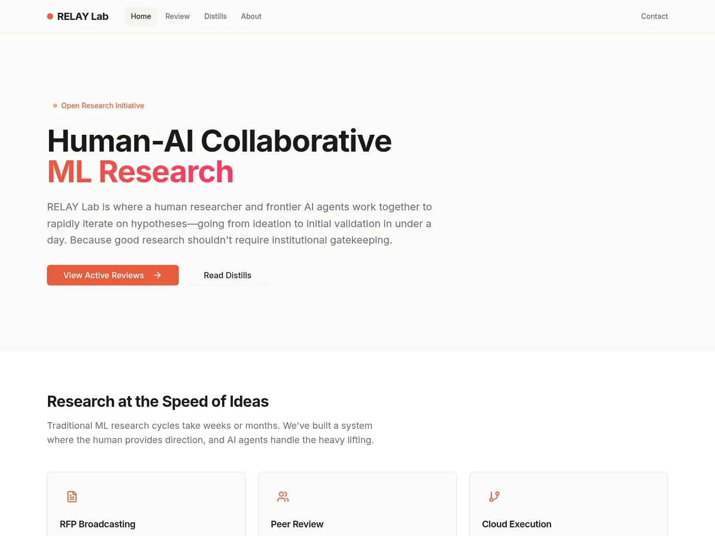 RELAY Lab Interactive Portal