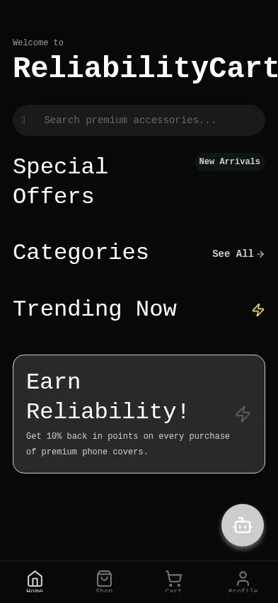 ReliabilityCart Mobile Shop
