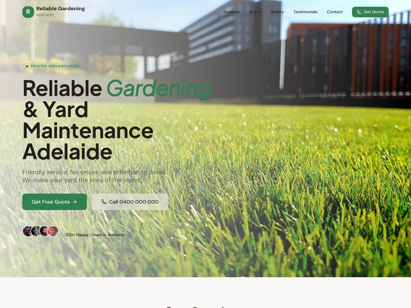 Reliable Gardens Adelaide
