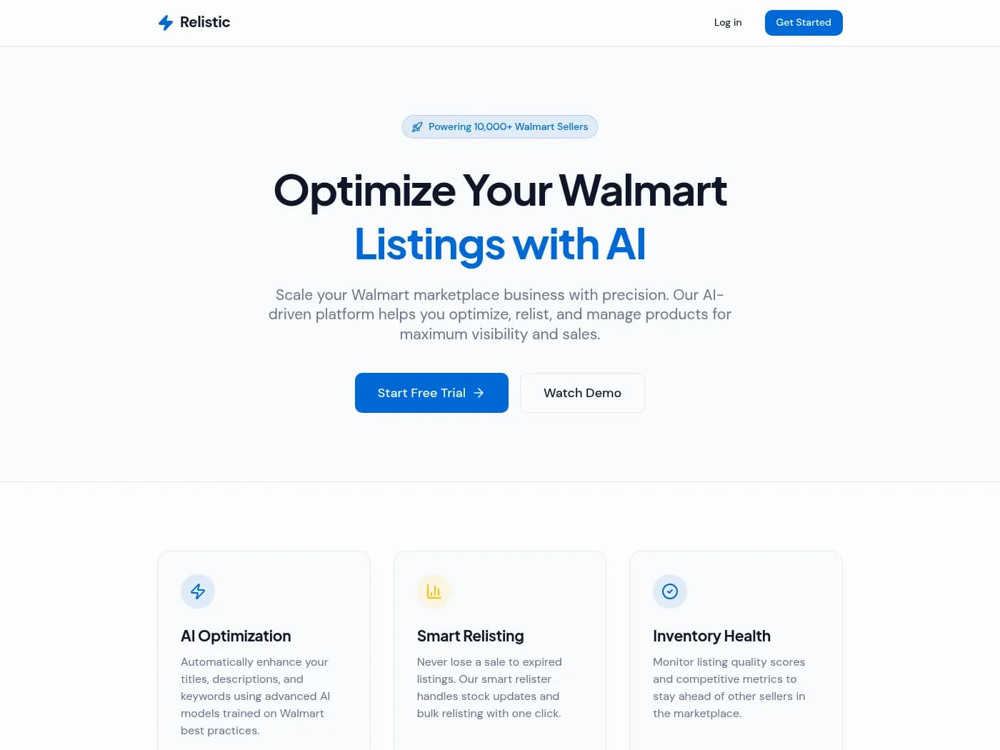 Relistic Walmart Optimizer