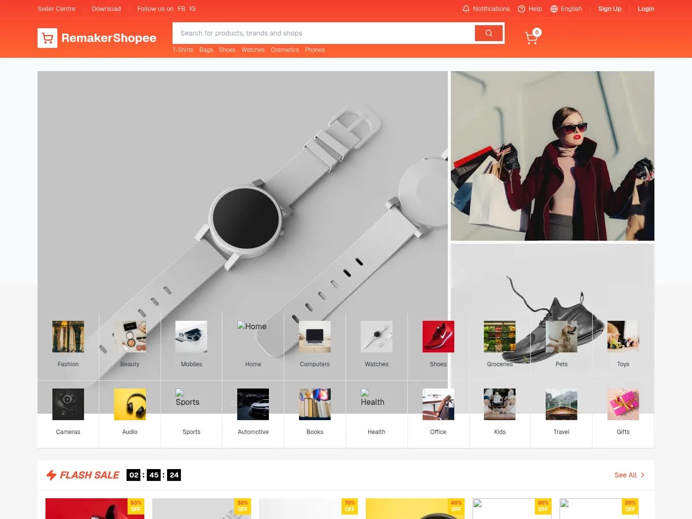 RemakerShopee Web Clone