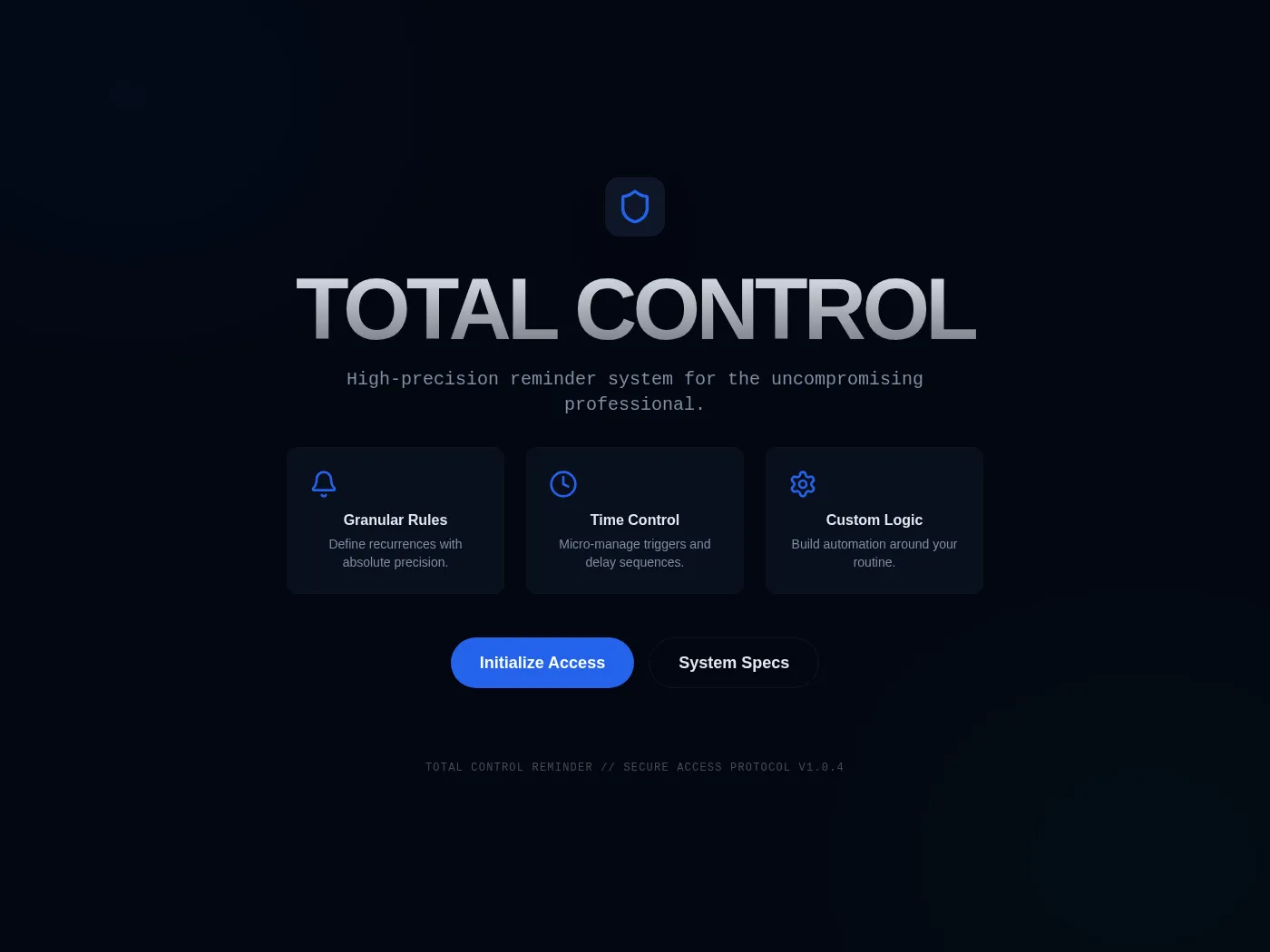 Total Control Reminder