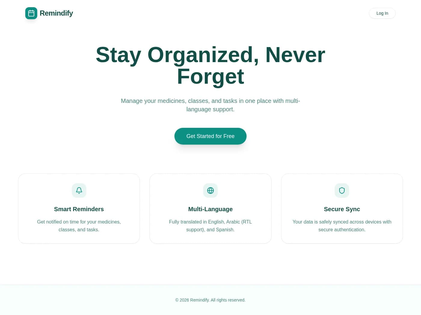 Remindify Scheduler