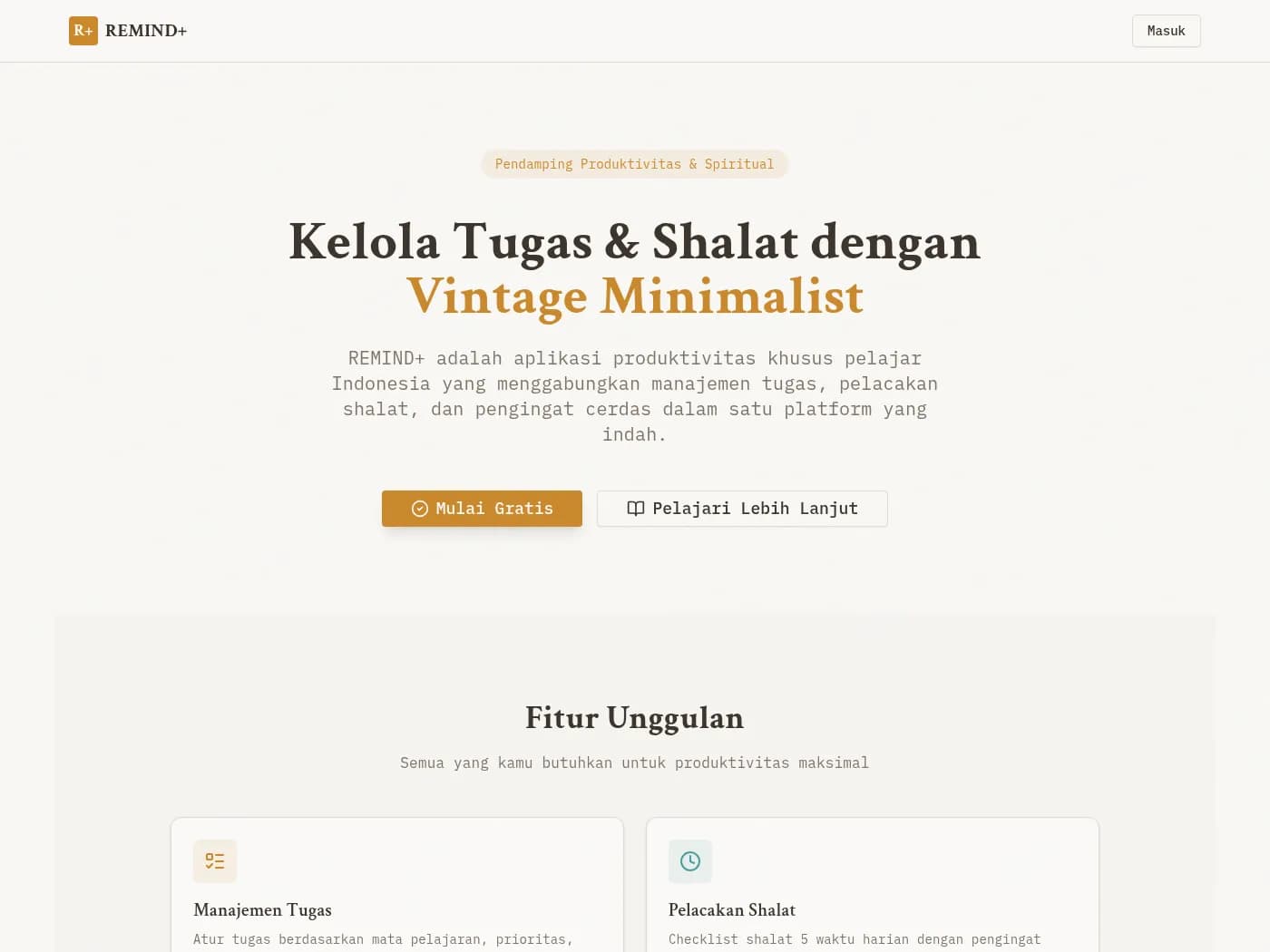 REMIND+ Productivity & Prayer