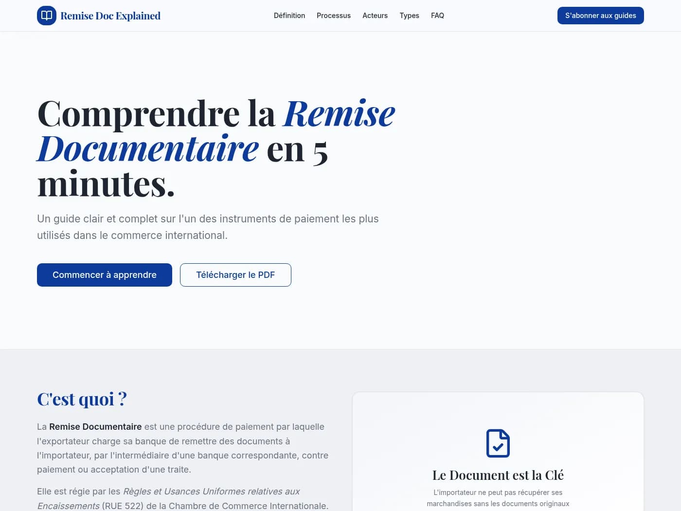 Remise Documentaire Explained