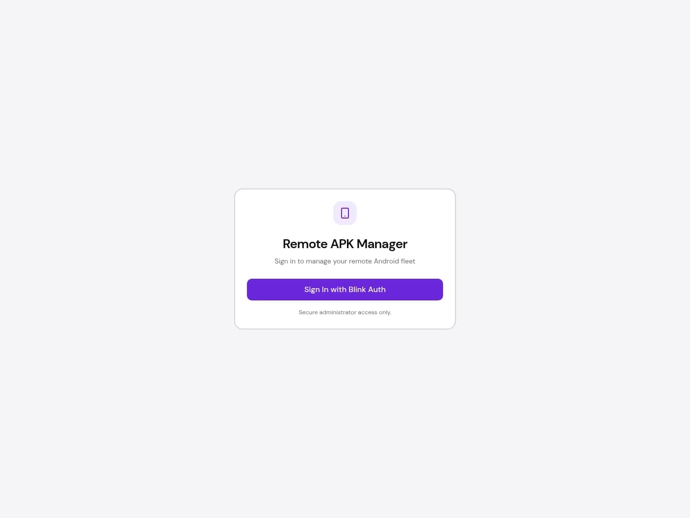 Remote APK Manager