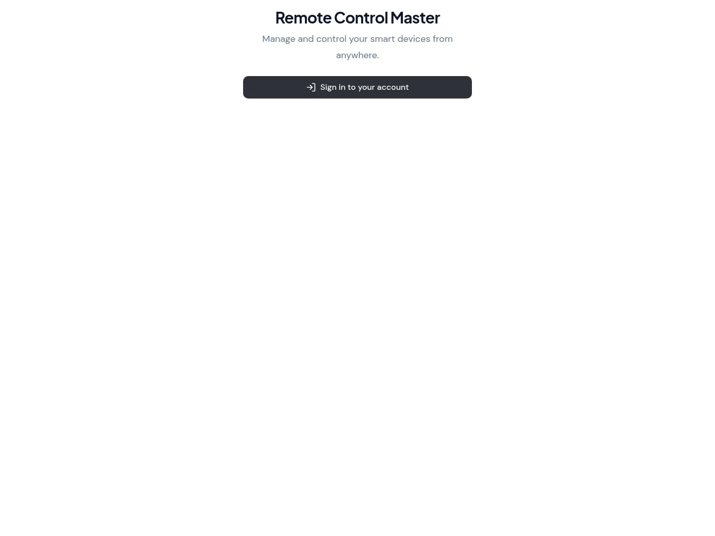 Remote Control Master