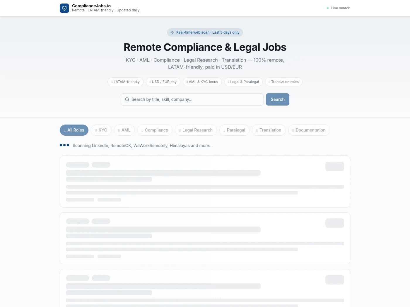 Remote Compliance Jobs Finder