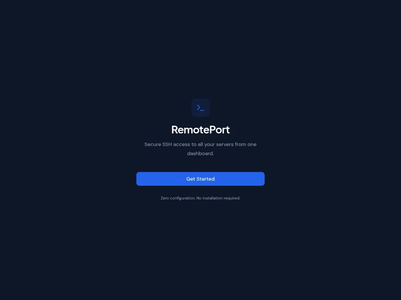 Remote Server Access Portal