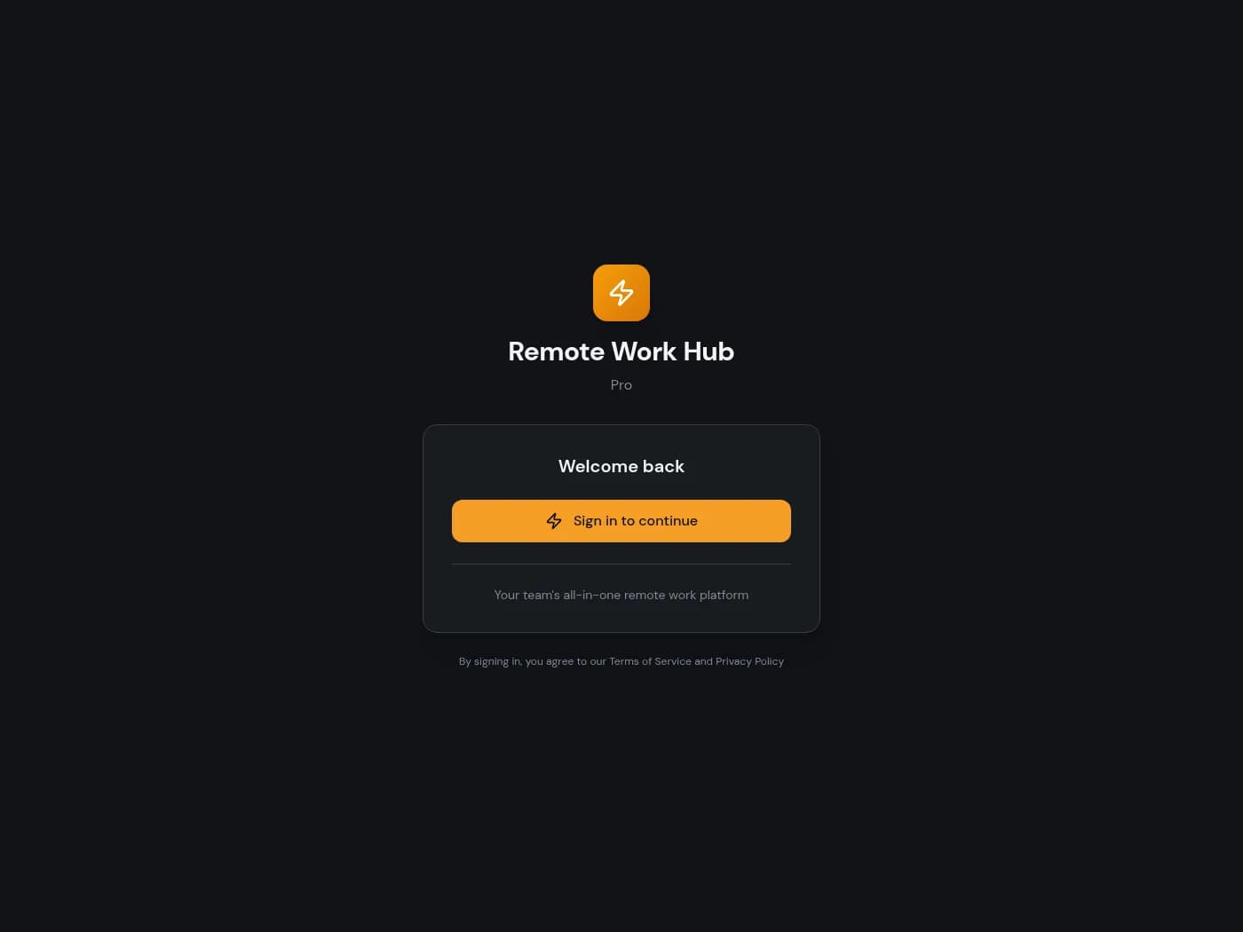 Remote Work Hub Pro