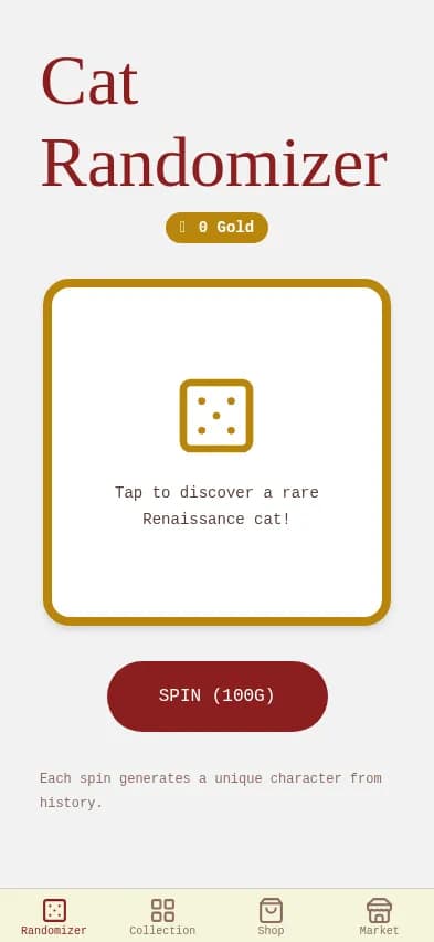 Renaissance Cat Randomizer