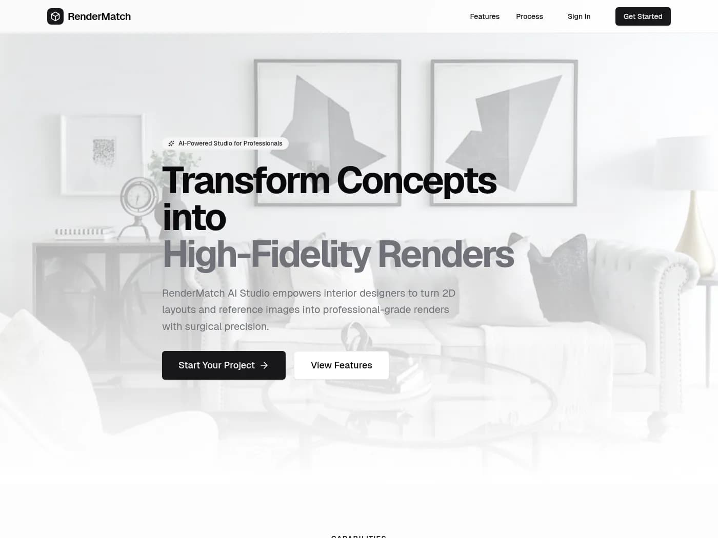 RenderMatch AI Studio