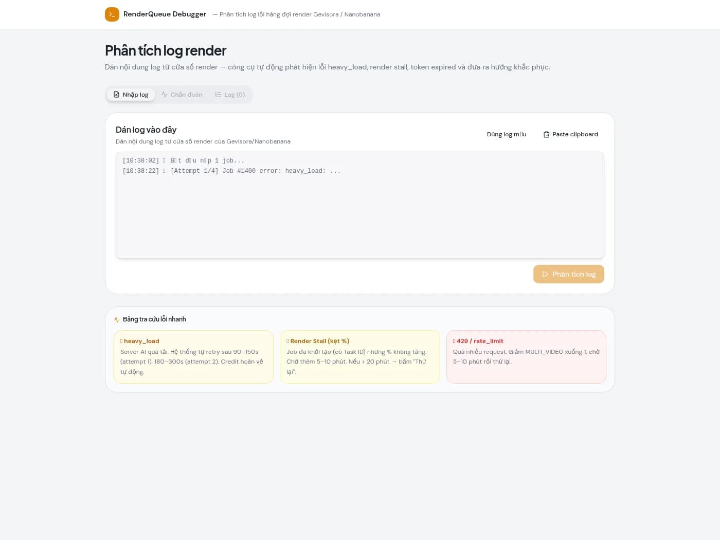 RenderQueue Debugger