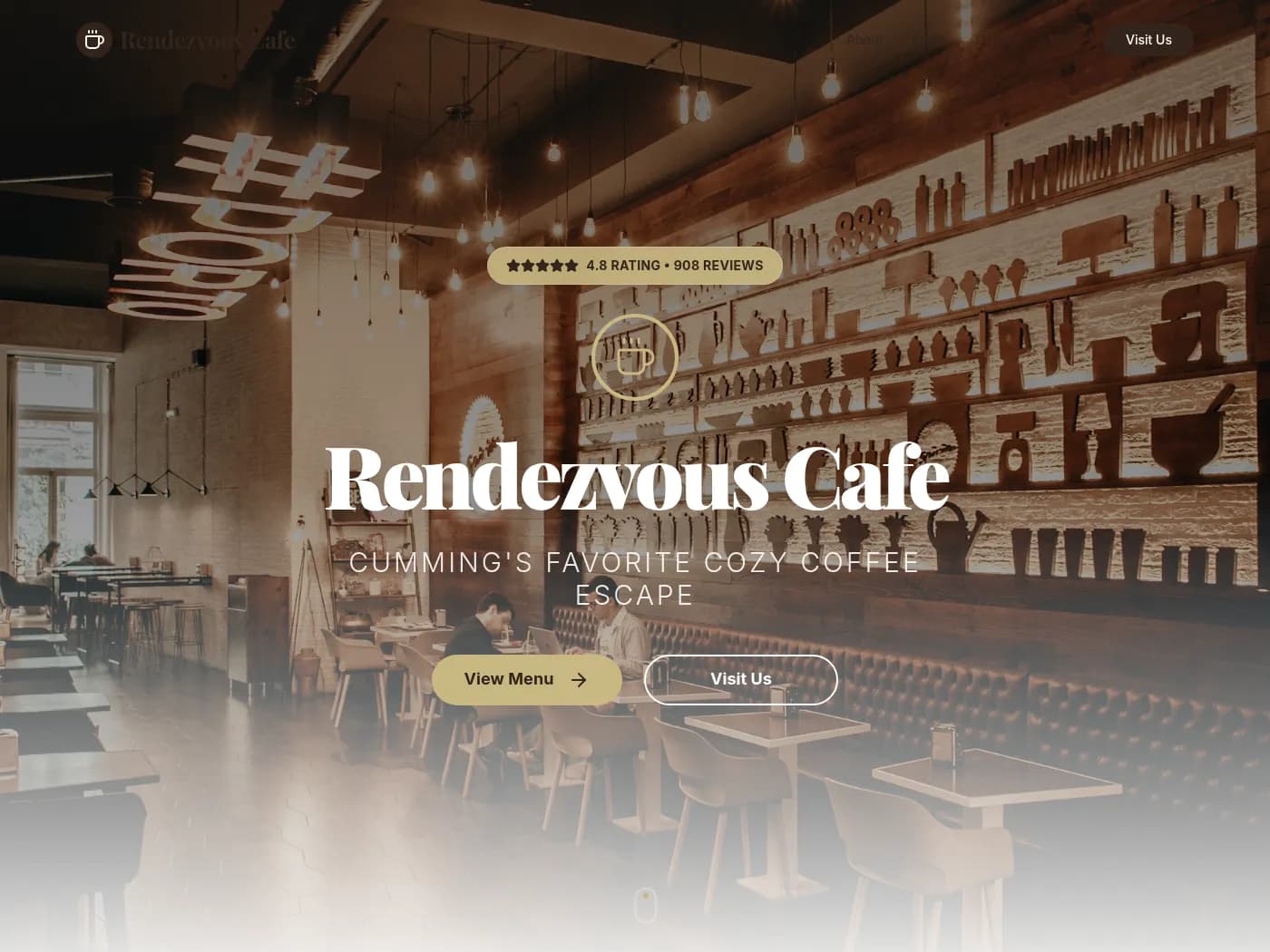 Rendezvous Cafe Web Experience