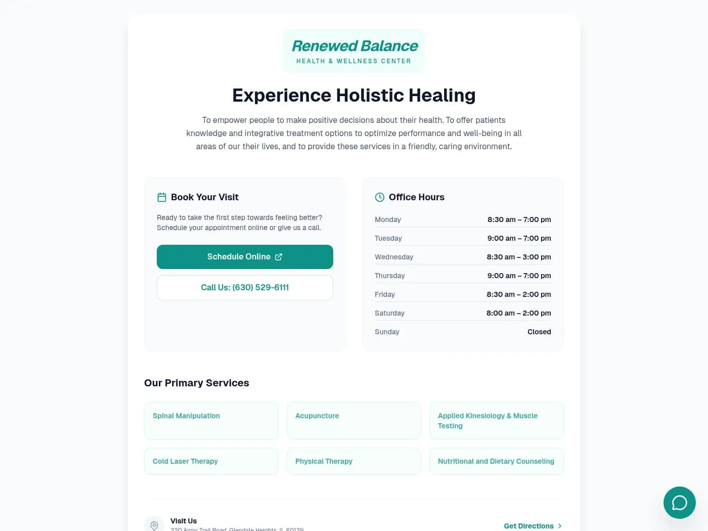 Renewed Balance AI Chat
