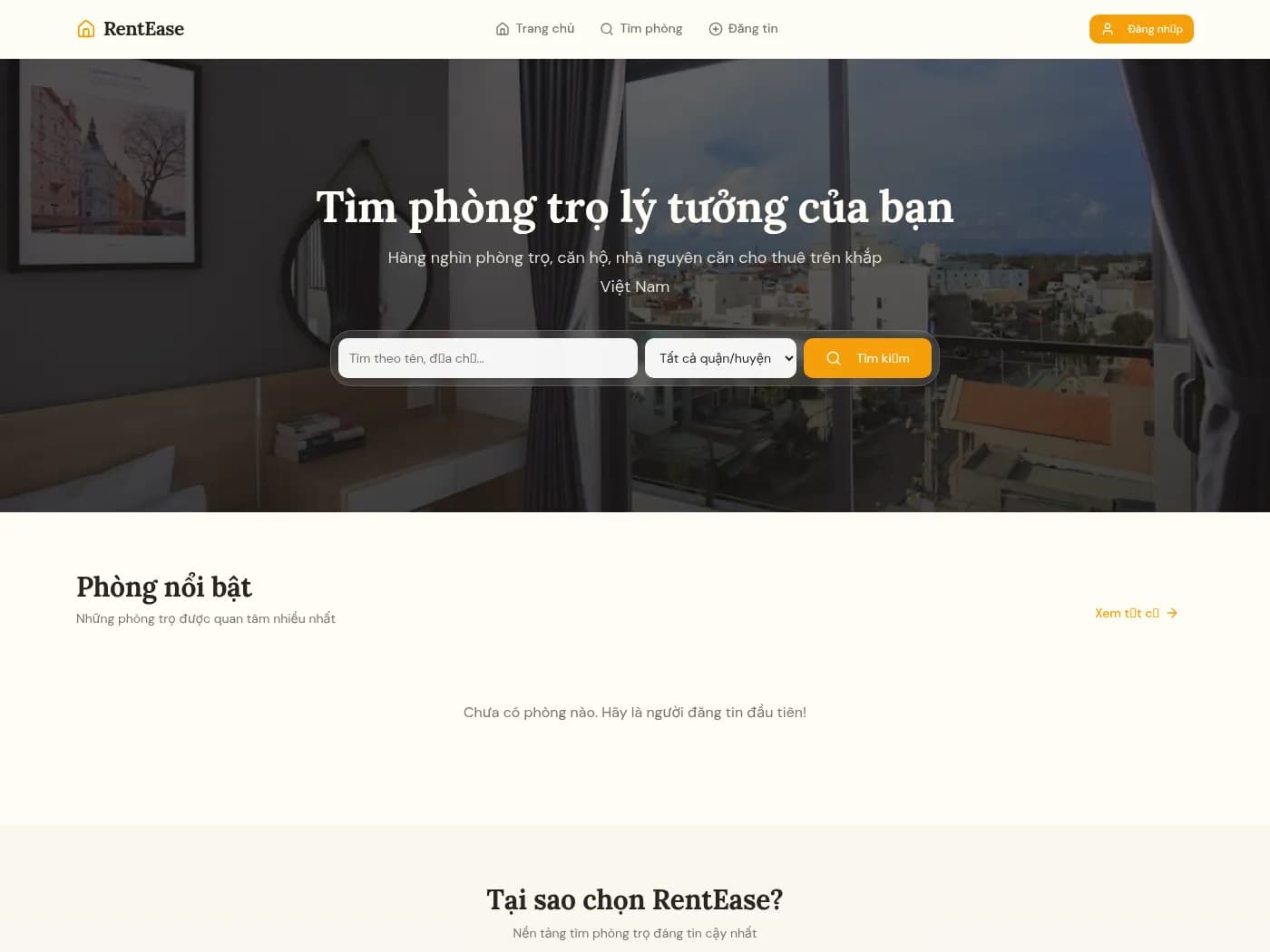 RentEase Homestay Portal