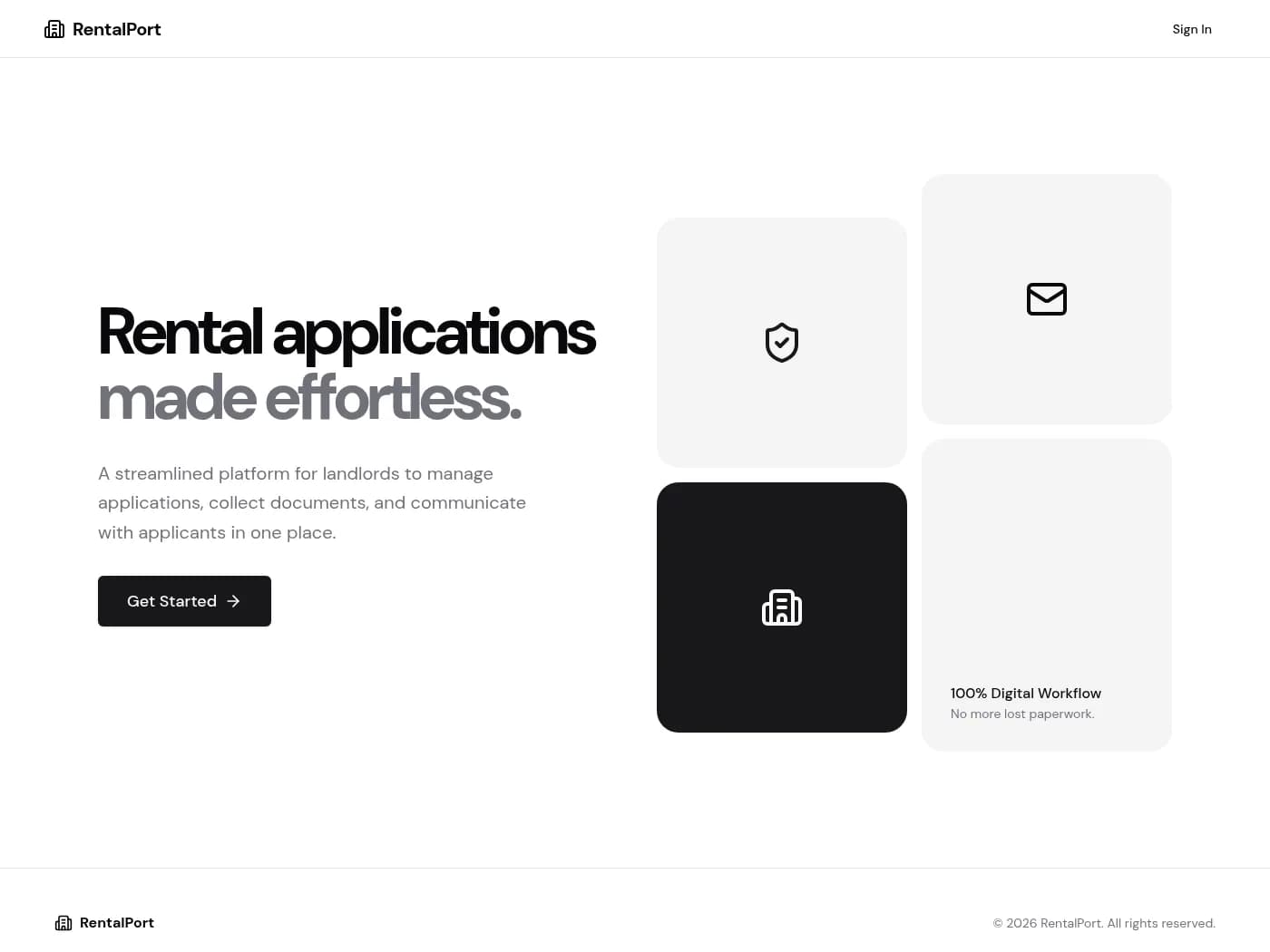 Rental Application Portal