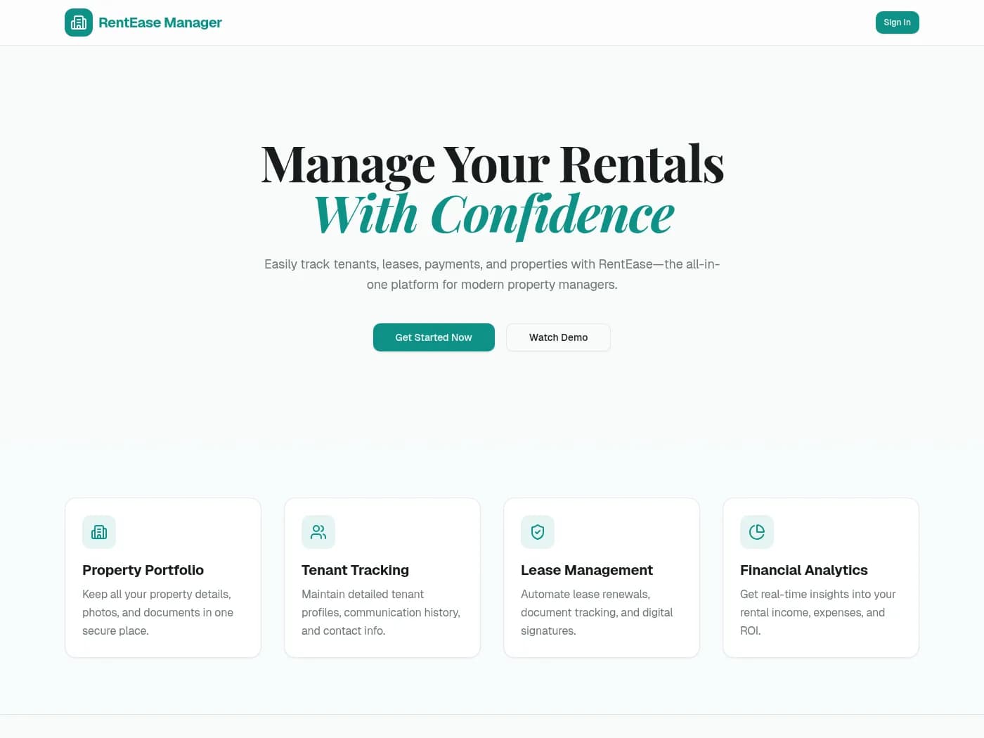 RentEase Manager