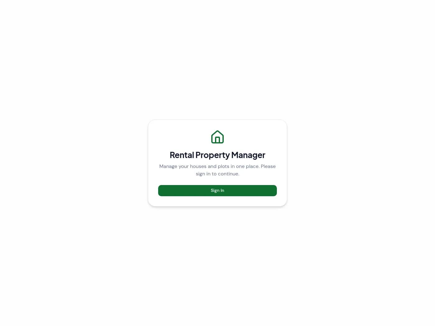 Rental Property Manager