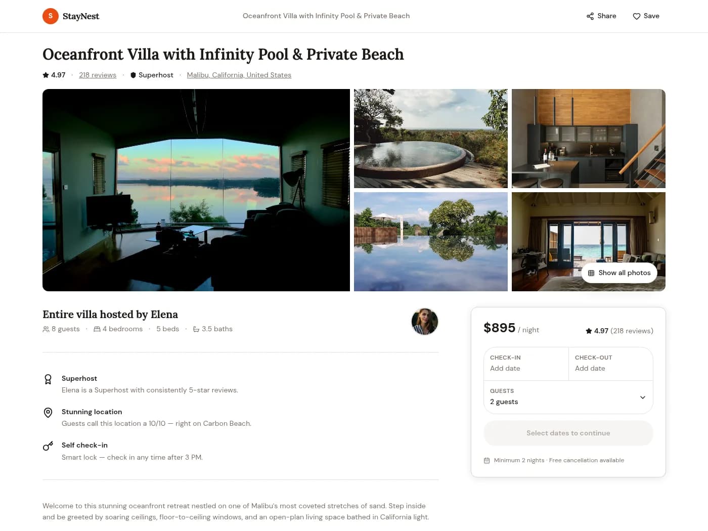 StayNest Property Website