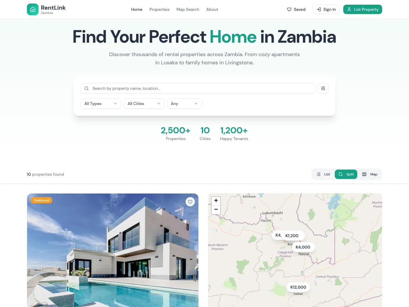 RentLink Zambia