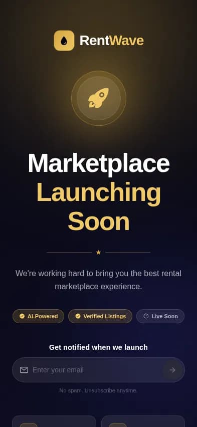 RentWave Mobile Marketplace