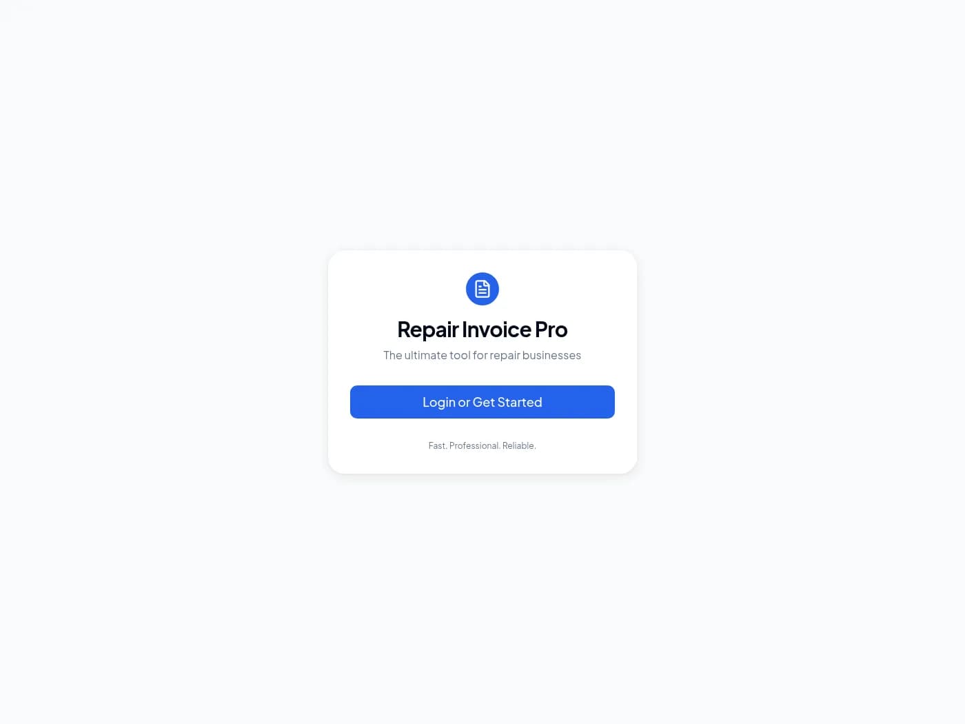 Repair Invoice Pro