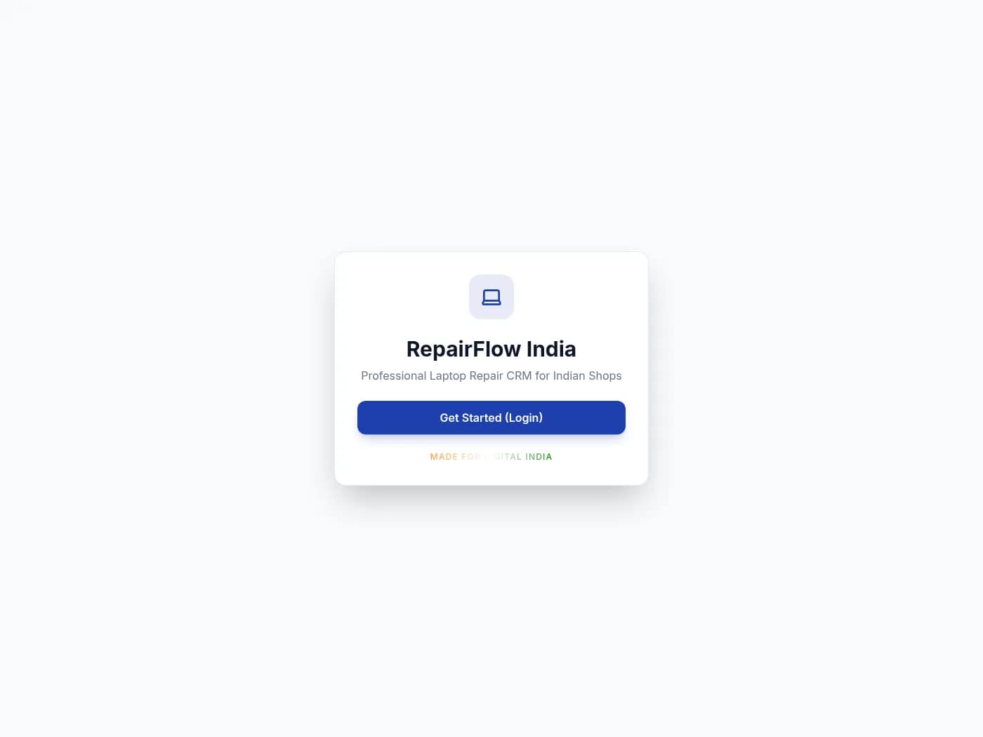 Laptop Repair CRM