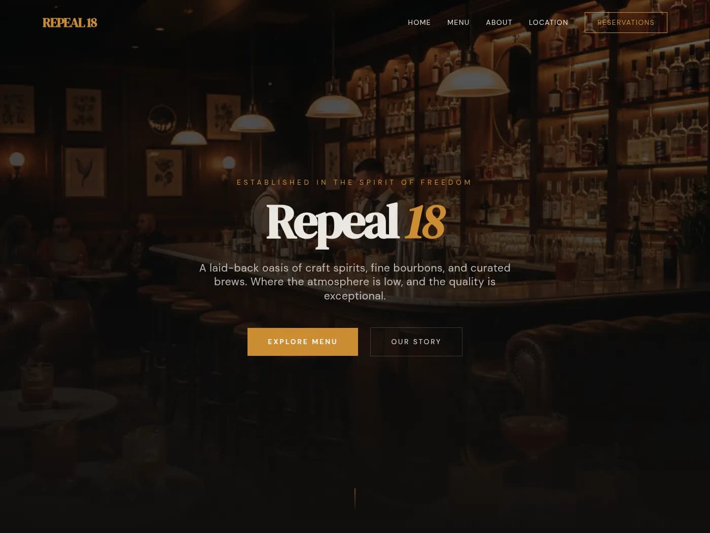 Repeal 18 Bar Website